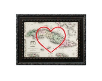 Auckland Heart Map Custom Embroidery Art Personalized | Etsy