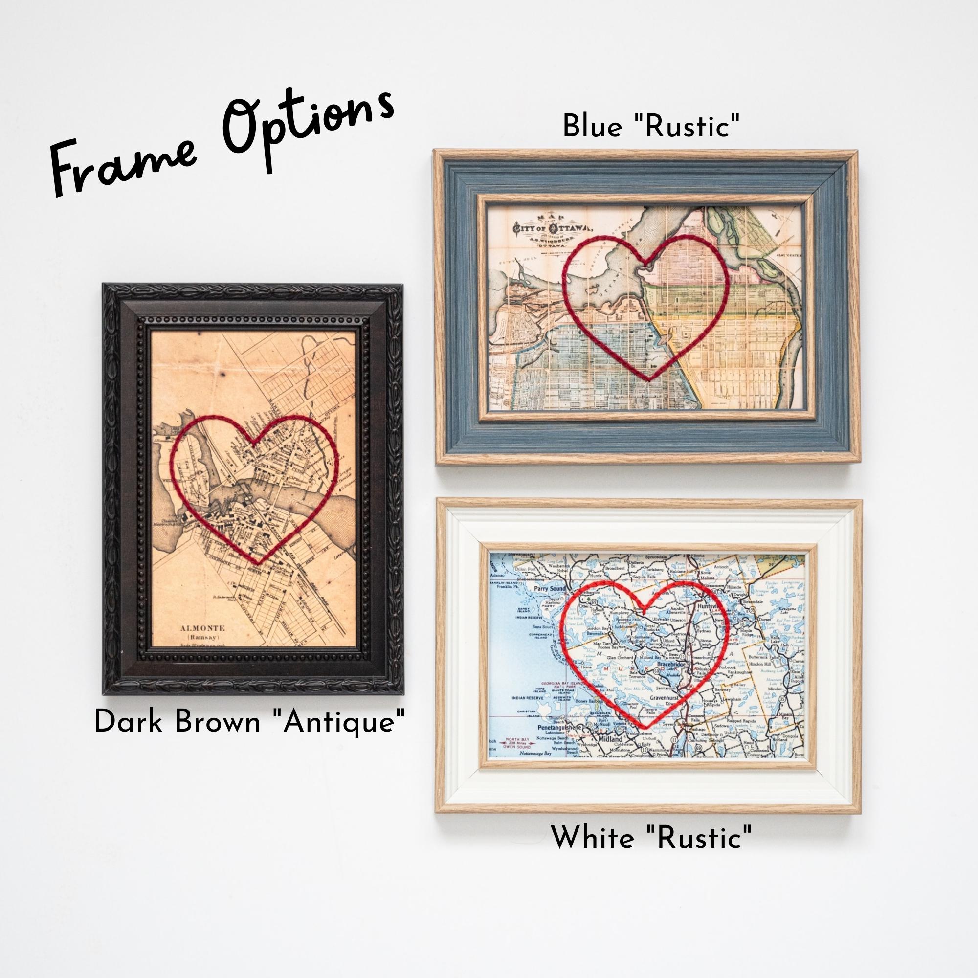 Toronto Heart Map | Custom Map Gift | Personalized Anniversary Gift ...