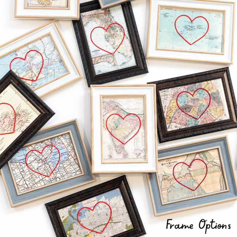 New York City Heart Map | Custom Map Gift | Manhattan Anniversary Gift ...