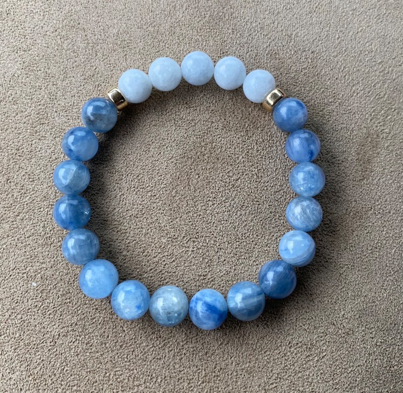 Blue Angel Bracelet Kyanite and Celestite Bracelet - Etsy