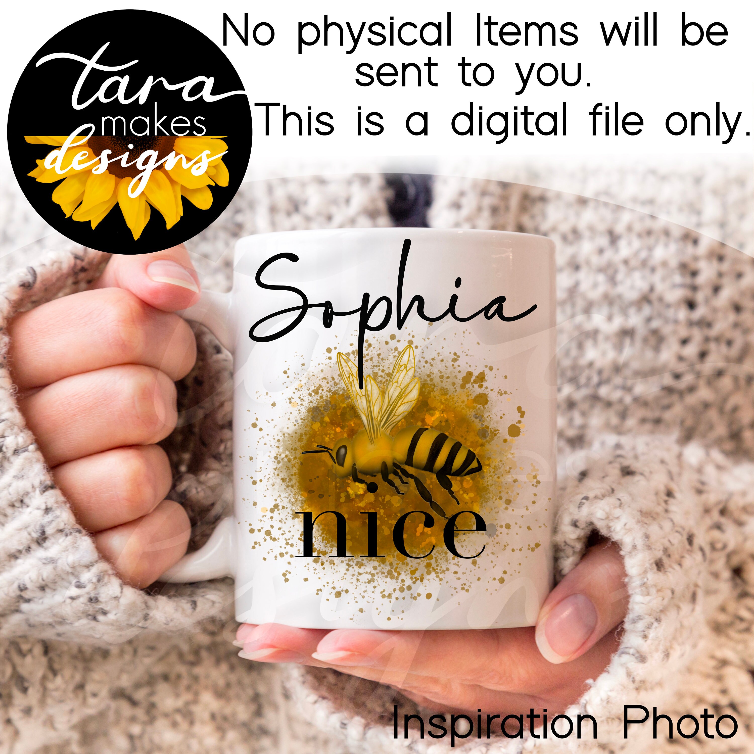 Bee Sublimation Design, PNG File, Digital Download, Clip Art, Personal ...