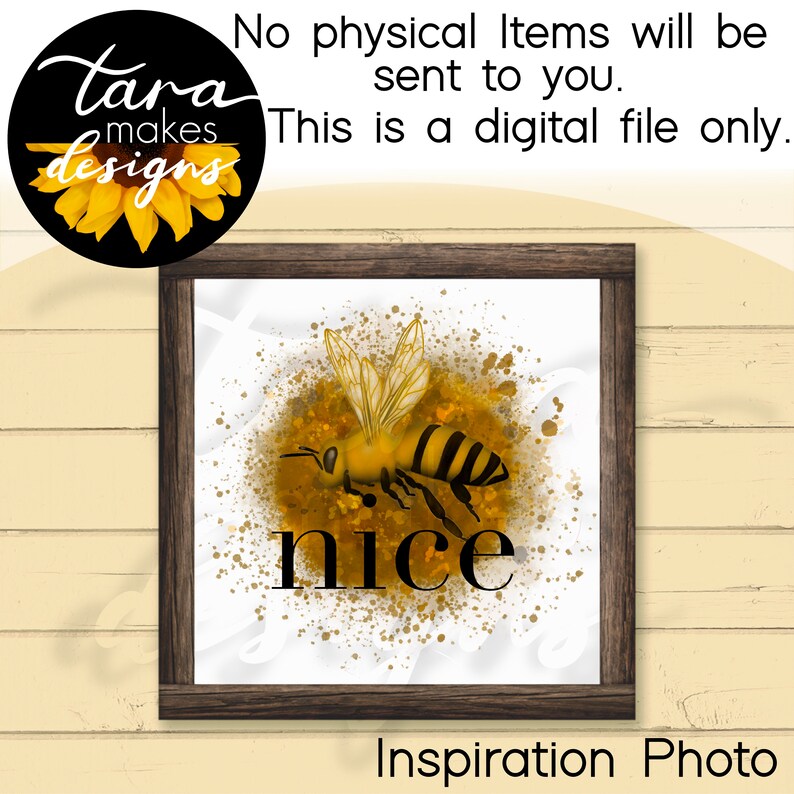 Bee Sublimation Design, PNG File, Digital Download, Clip Art, Personal ...
