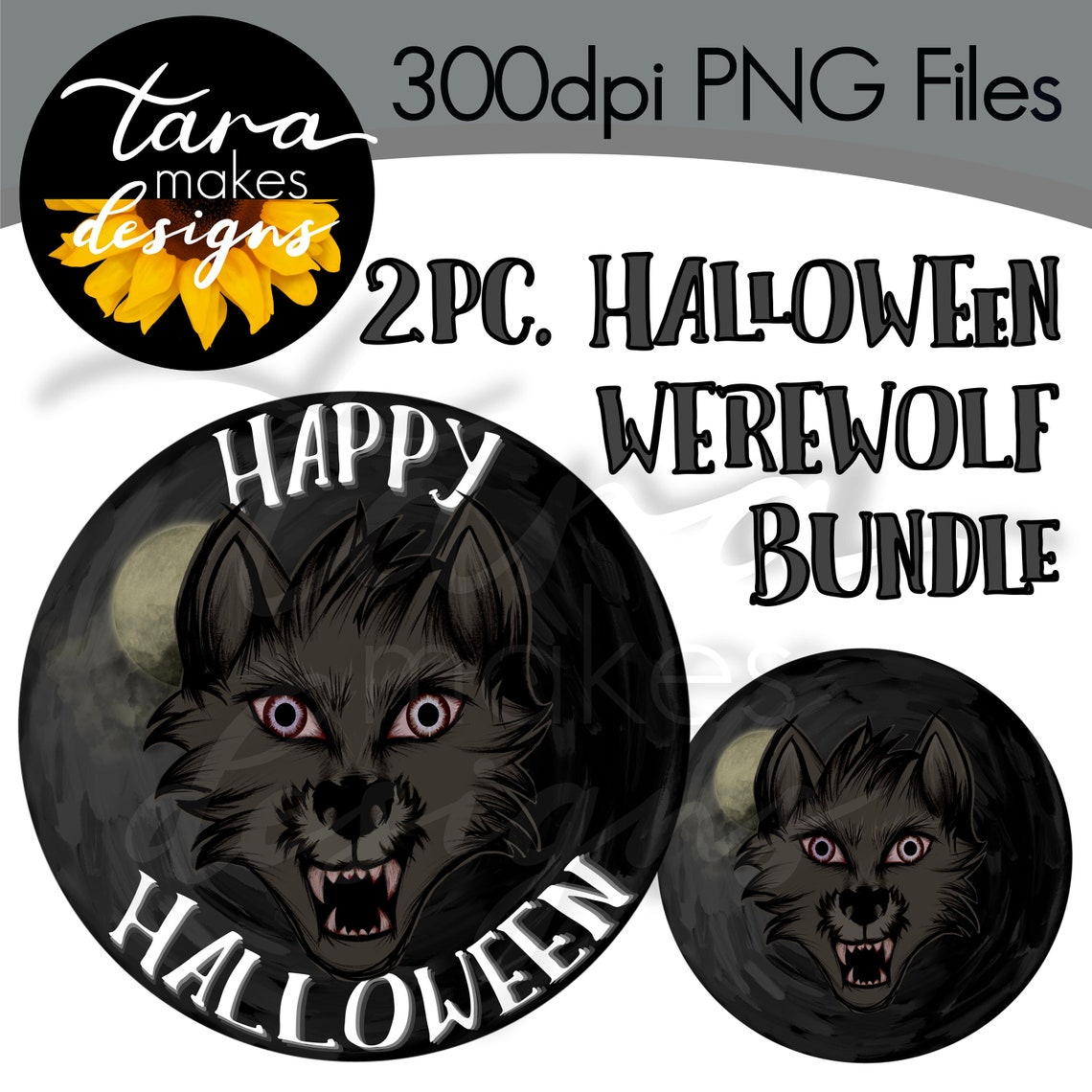 Halloween Werewolf Bundle Sublimation PNG Files Digital - Etsy