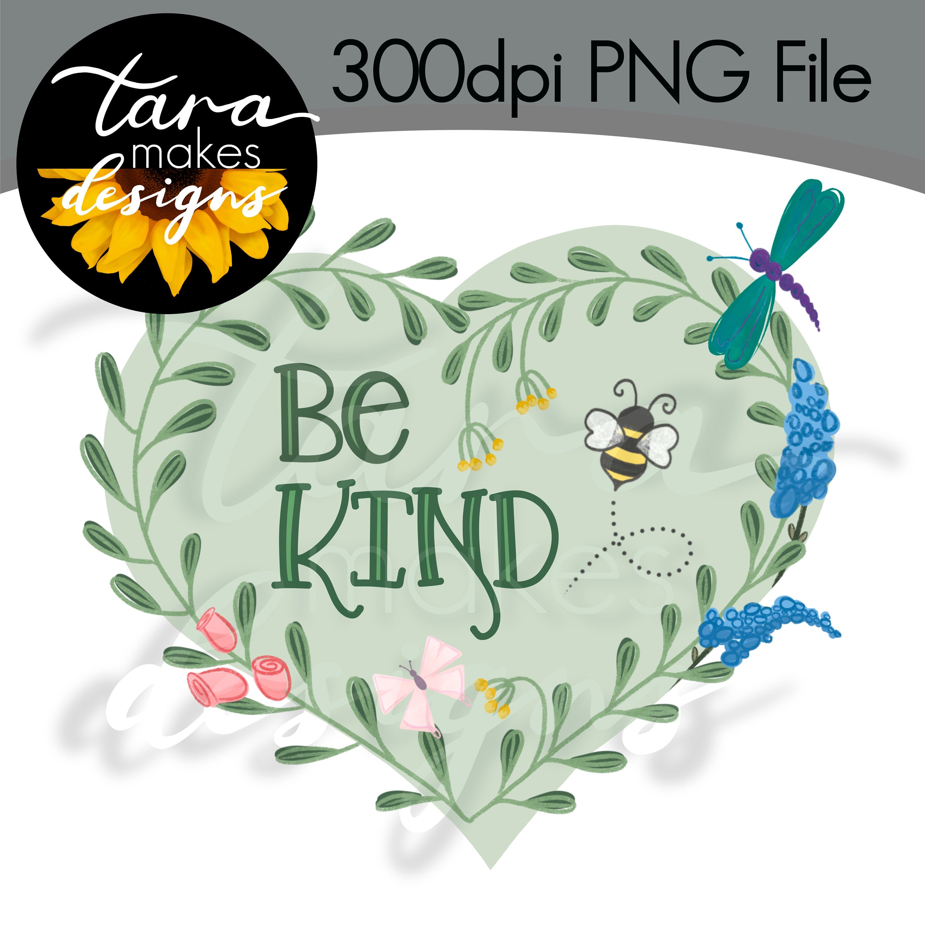 Be Kind PNG, Be Kind, Kindness PNG, Digital Download, PNG, Personal ...