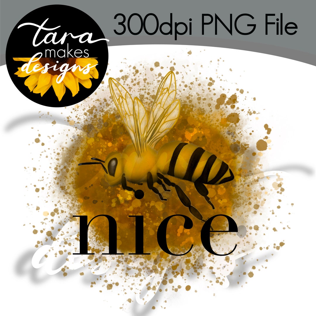 Bee Sublimation Design, PNG File, Digital Download, Clip Art, Personal ...