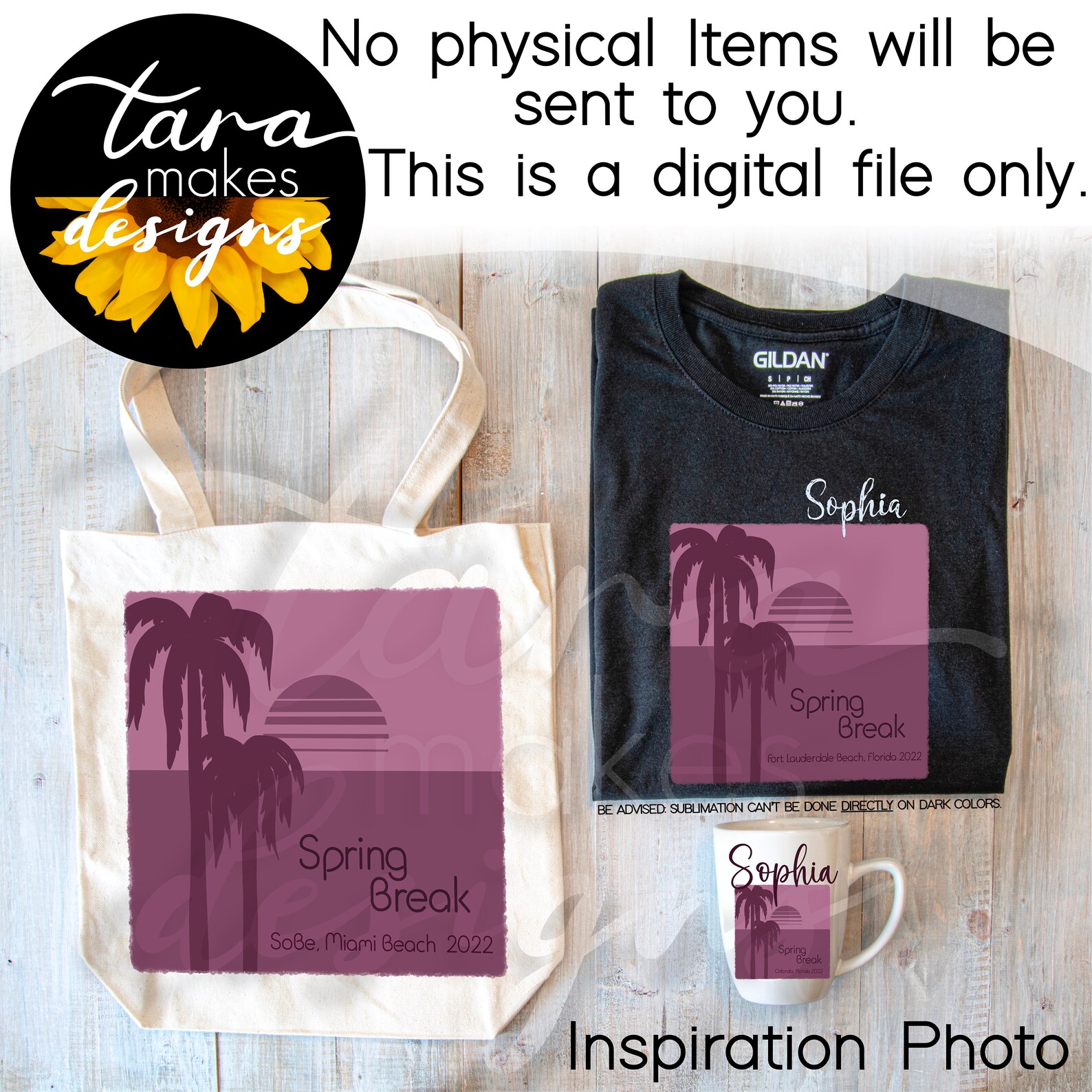 Spring Break Bundle PNG Files Sublimation Digital Clipart | Etsy