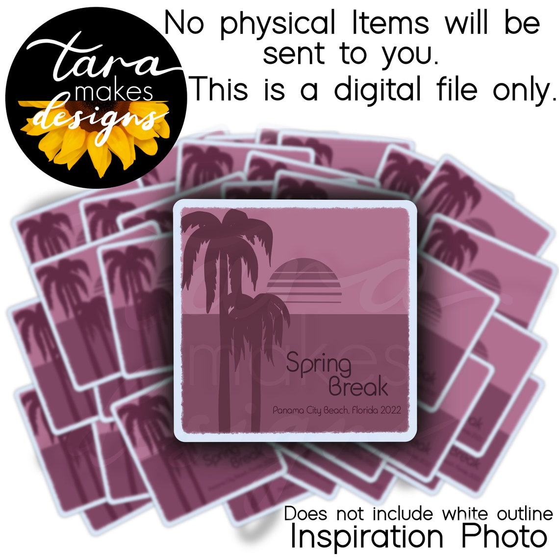 Spring Break Bundle PNG Files, Sublimation, Digital Clipart, Printable ...