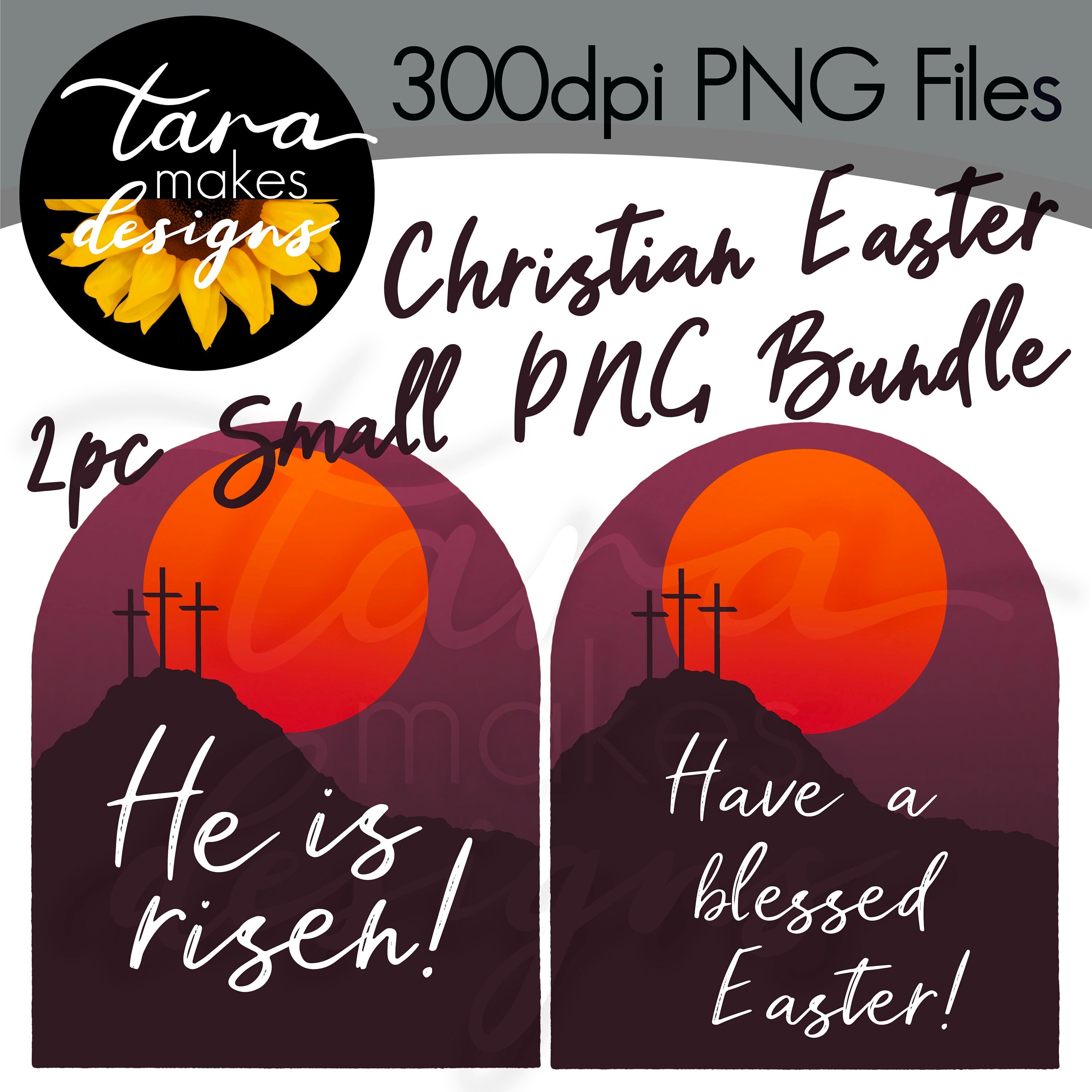 Christian Easter PNG File Bundle, Sublimation Design, Digital Clipart ...