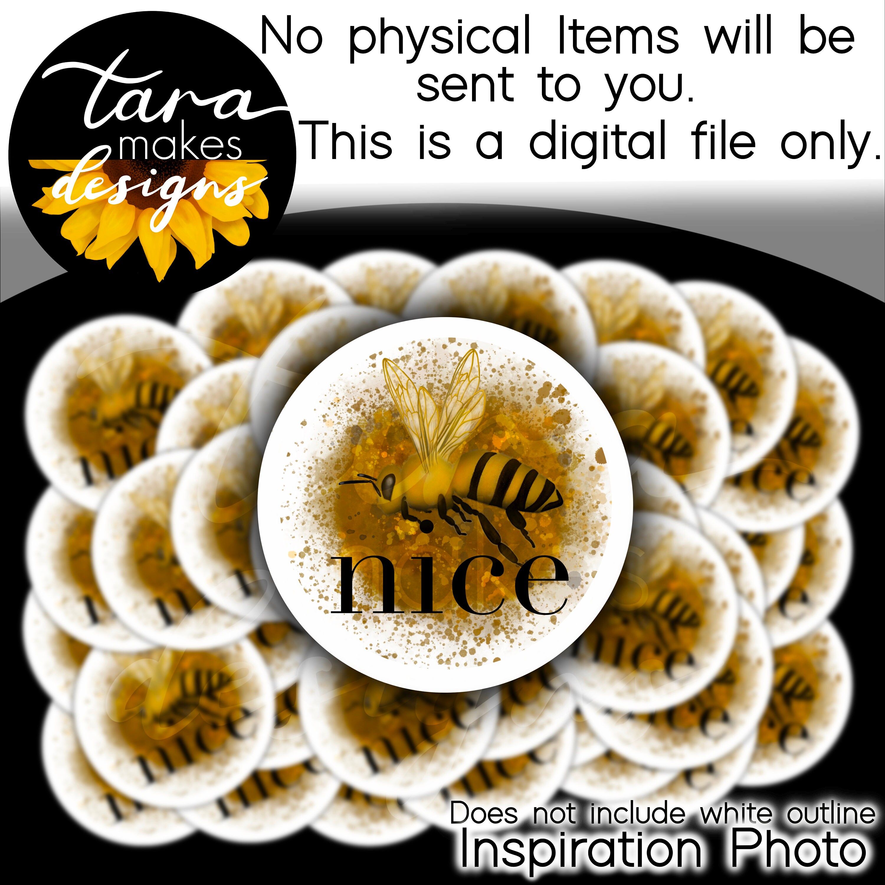 Bee Sublimation Design, PNG File, Digital Download, Clip Art, Personal ...