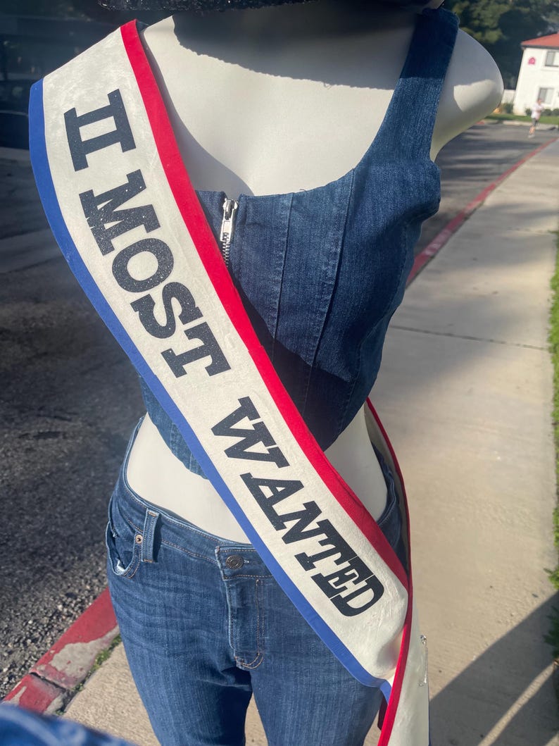 Custom Cowboy Sash, Cowboy Carter Sash Glitter Red and Blue Sash, Bride ...