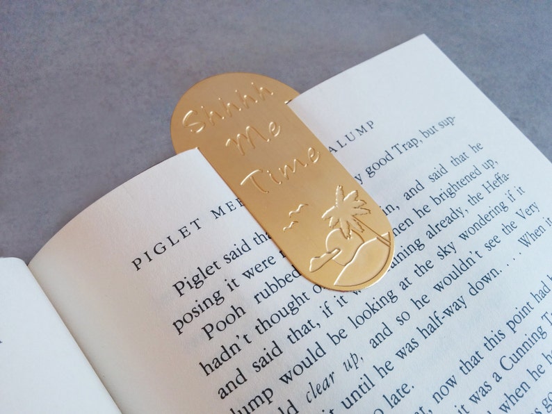 Metal Bookmark Bookmark Custom Bookmark Gold Bookmark Book - Etsy