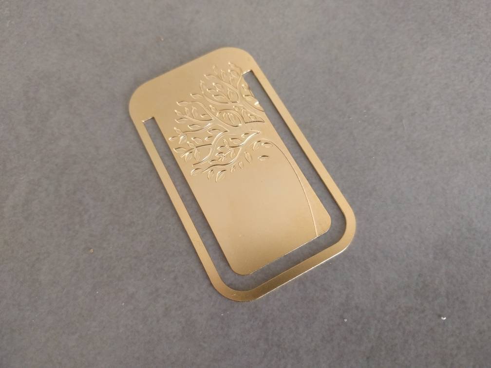 Metal Bookmark Bookmark Teacher Bookmark Gold Bookmark | Etsy