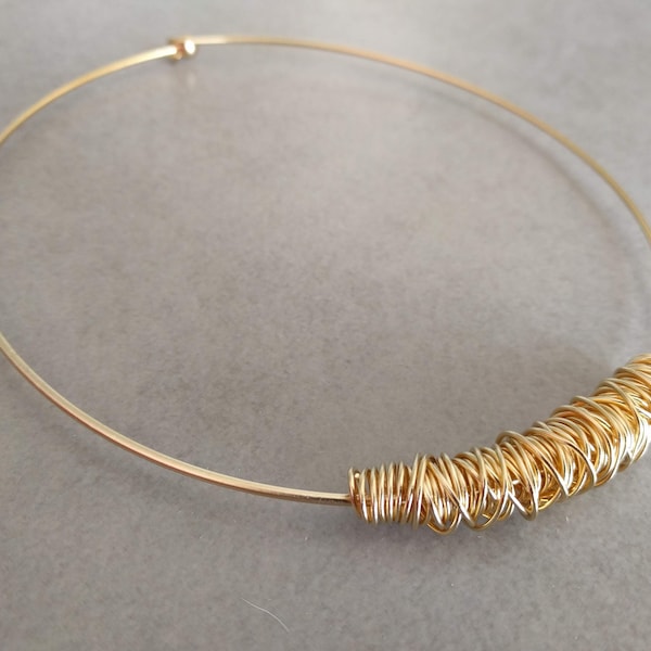 Wire Collar Necklace - Etsy