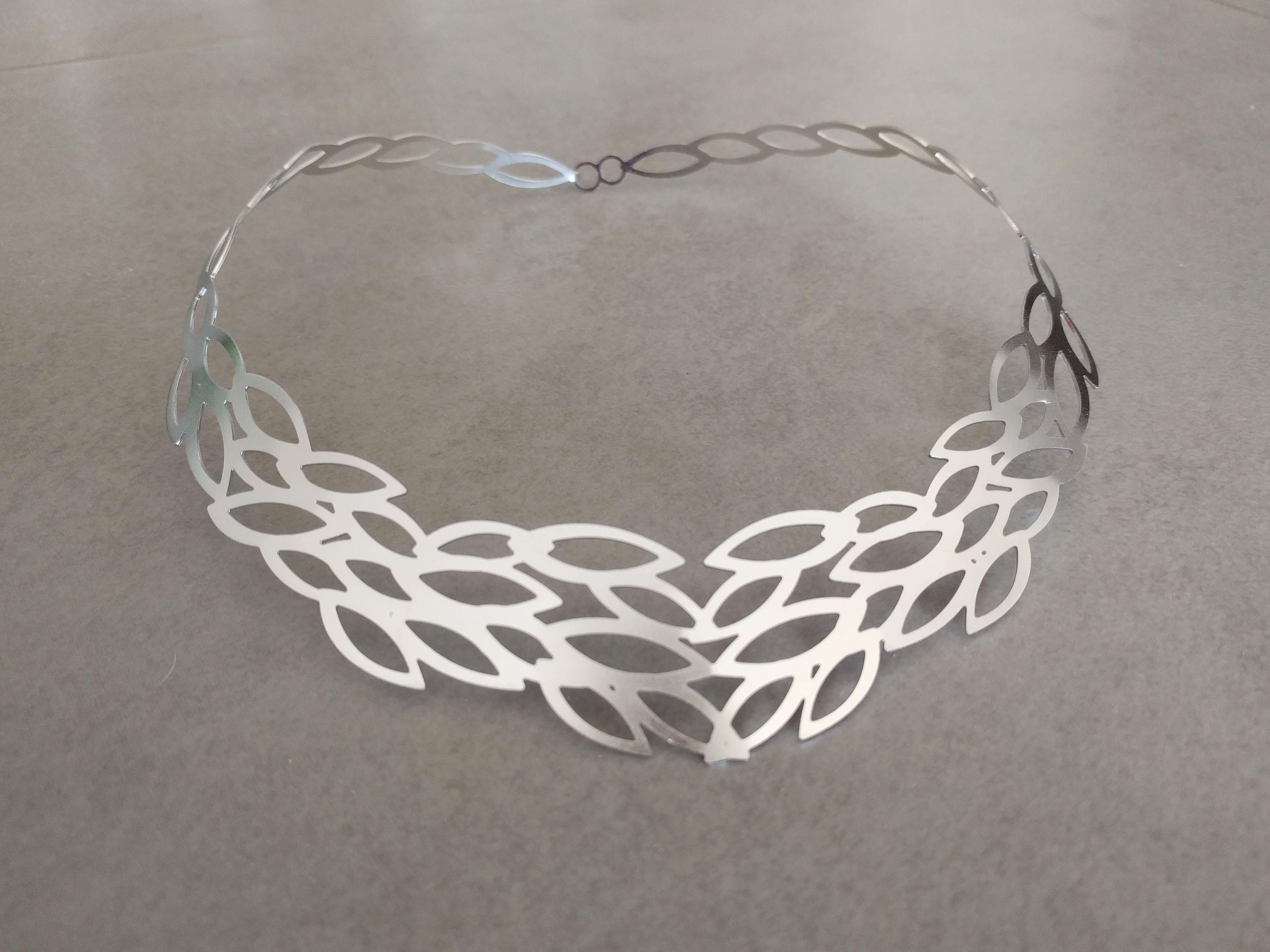 Statement Necklace Bridal Collar Necklace Bridal Leaf - Etsy