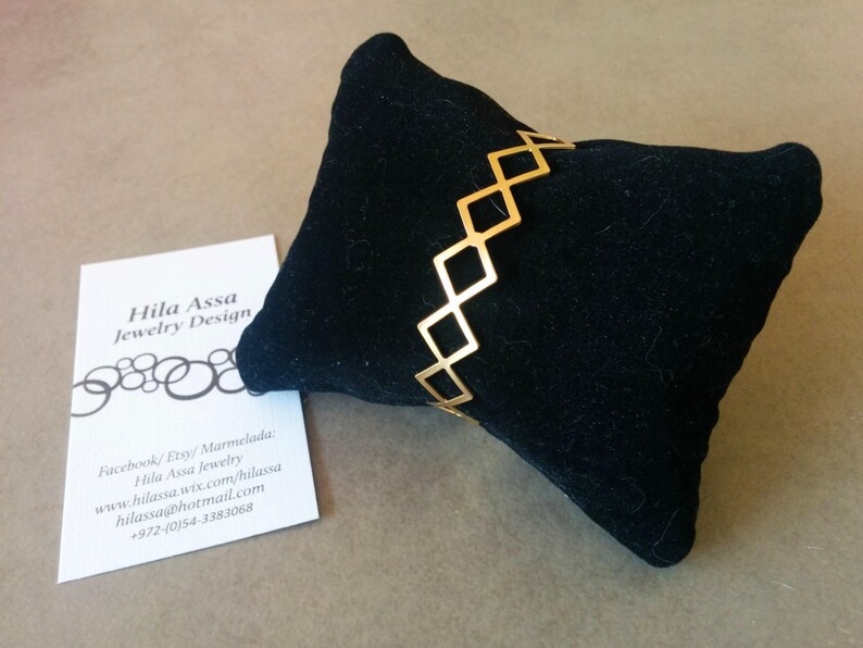 Geometric Bracelet Geometric Jewelry Bracelet Gold - Etsy