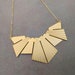 Triangle Necklace, Gold Triangle, Geometric Necklace, Gold Necklace ...