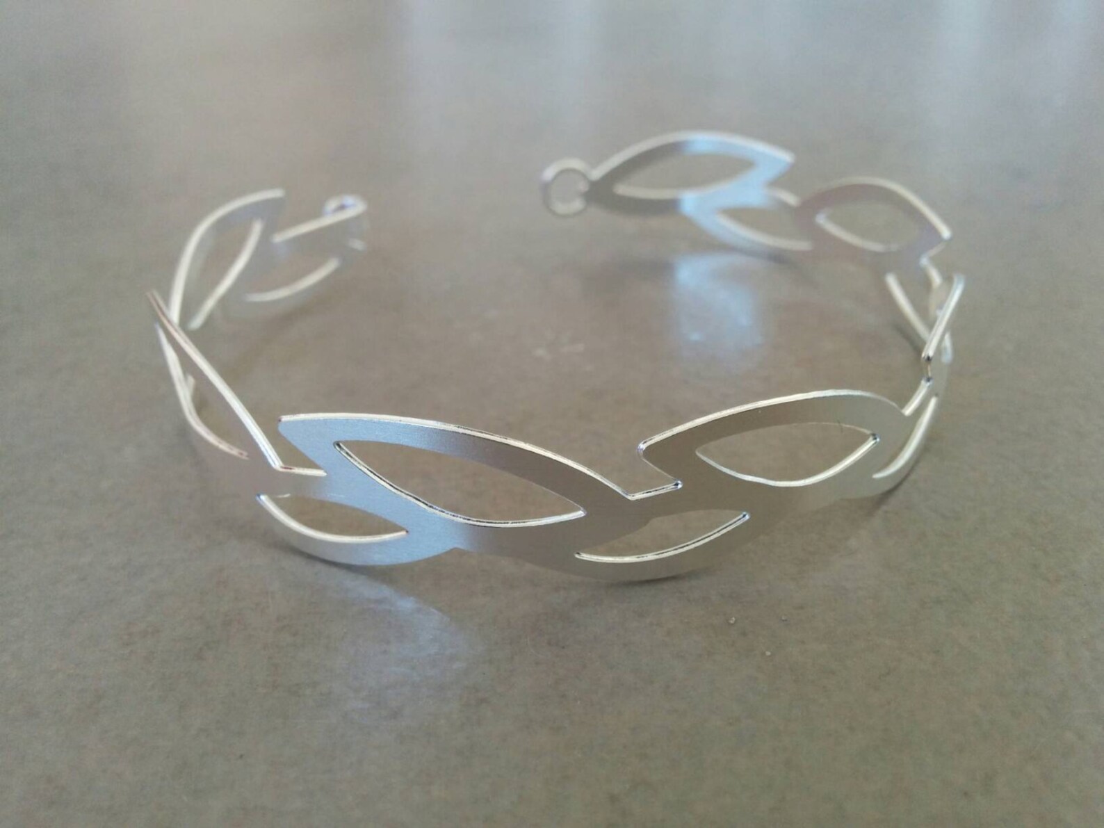 Silver Leaf Bracelet, Leaf Bracelet, Silver Bracelet, Leaf Jewelry ...