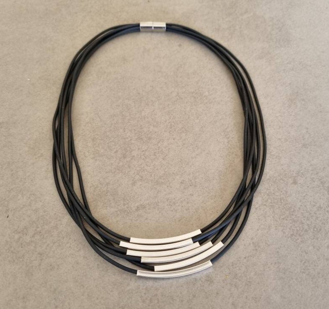 Leather Necklace, Gold Necklace, Leather Jewelry, Leather Cord Necklace ...
