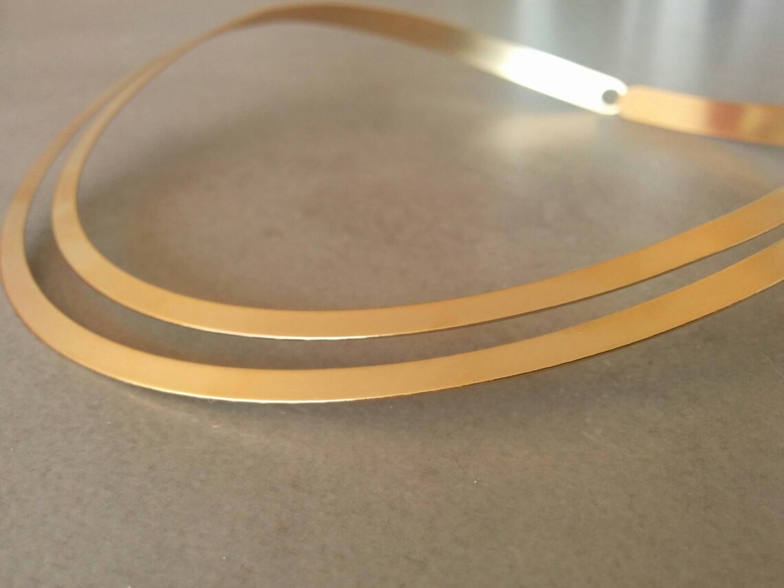 Bridal Necklace Gold Collar Necklace Statement Necklace | Etsy