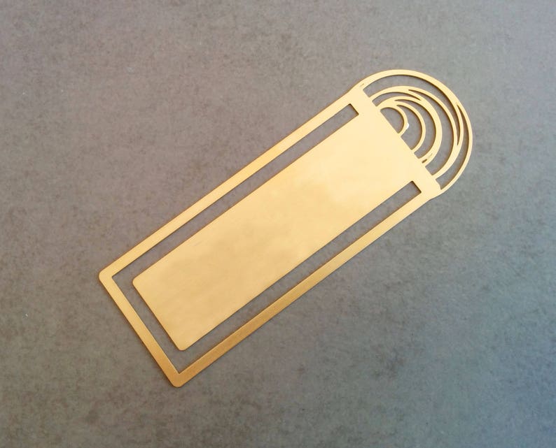 Gold Engraved Bookmark Personalize Bookmark Name Bookmark - Etsy