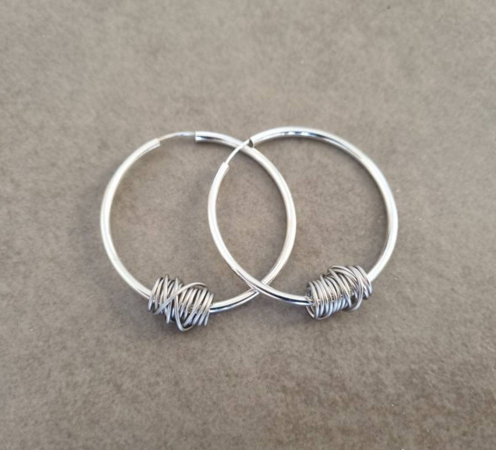 Silver Hoop Earrings Large Hoop Earrings Silver Hoops Siver - Etsy