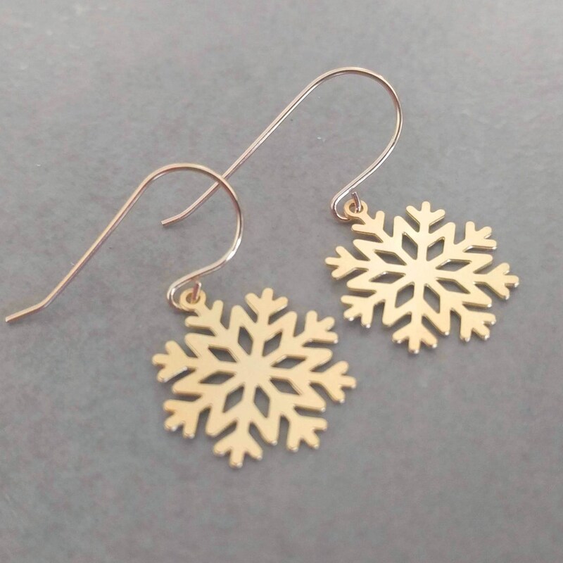 Snowflake Earrings - Etsy