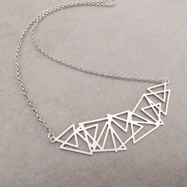 Geometric Necklace - Etsy