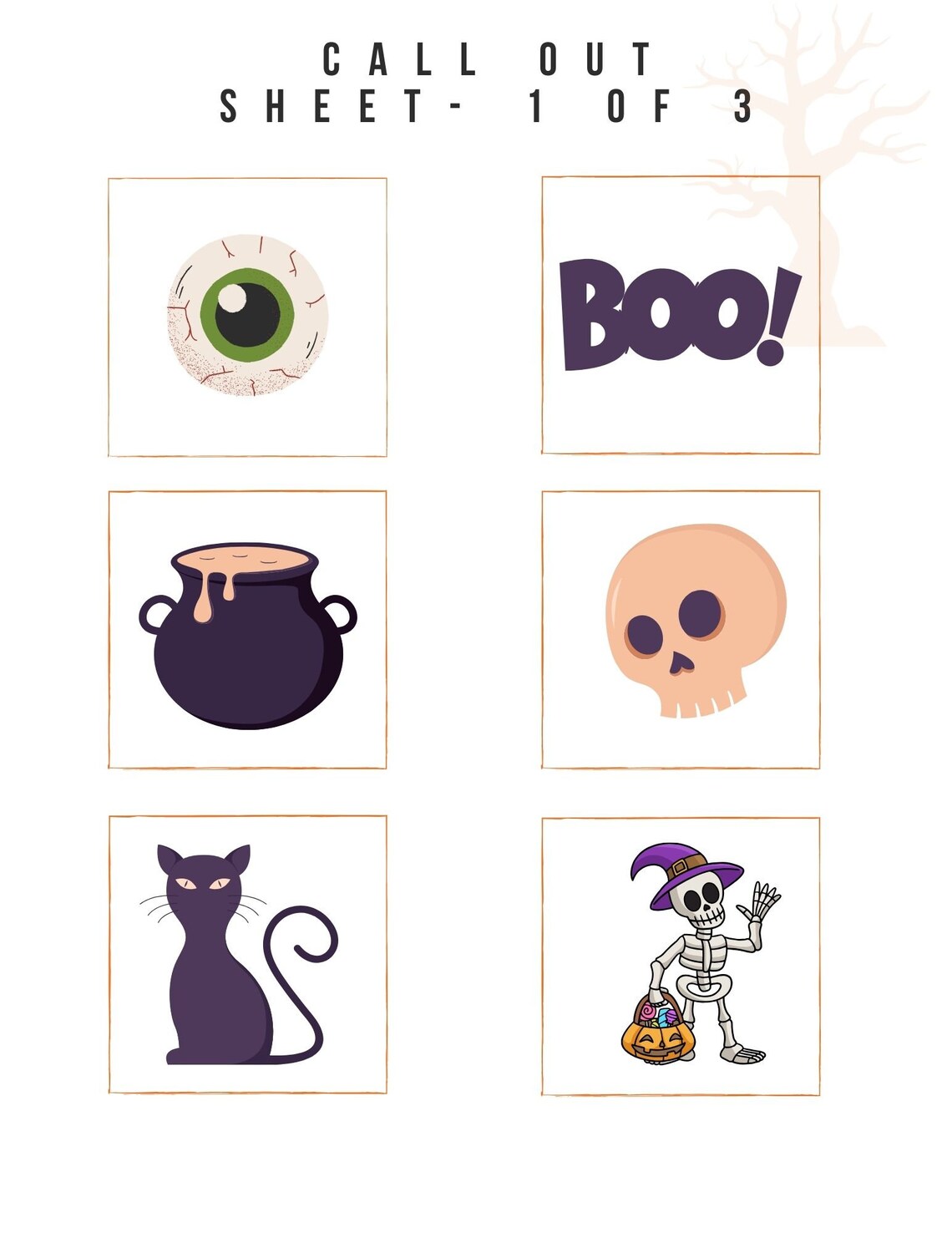 Halloween Bingo Cards, Printable Halloween Bingo, Halloween Party Game ...