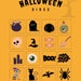 Halloween Bingo Cards, Printable Halloween Bingo, Halloween Party Game ...