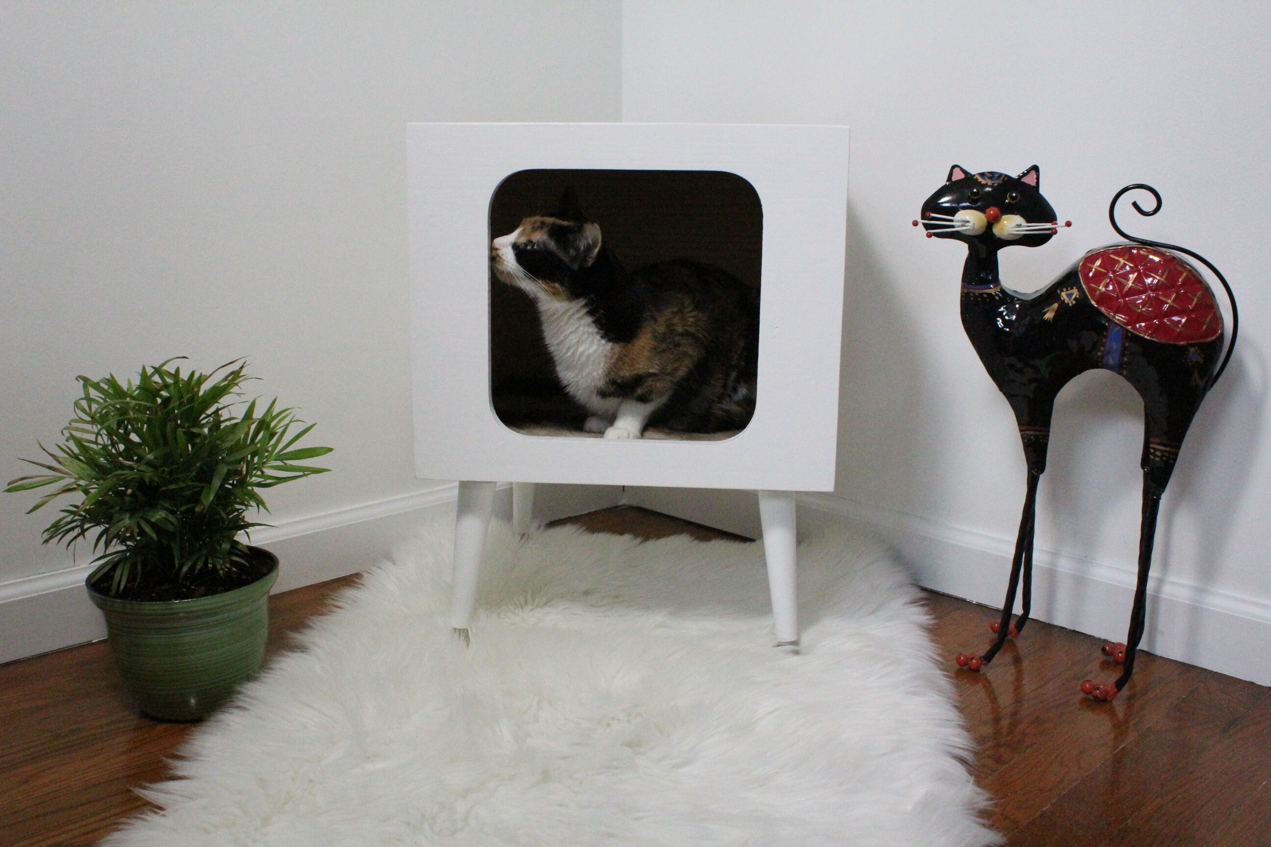 Retro-kitty-condo - Etsy