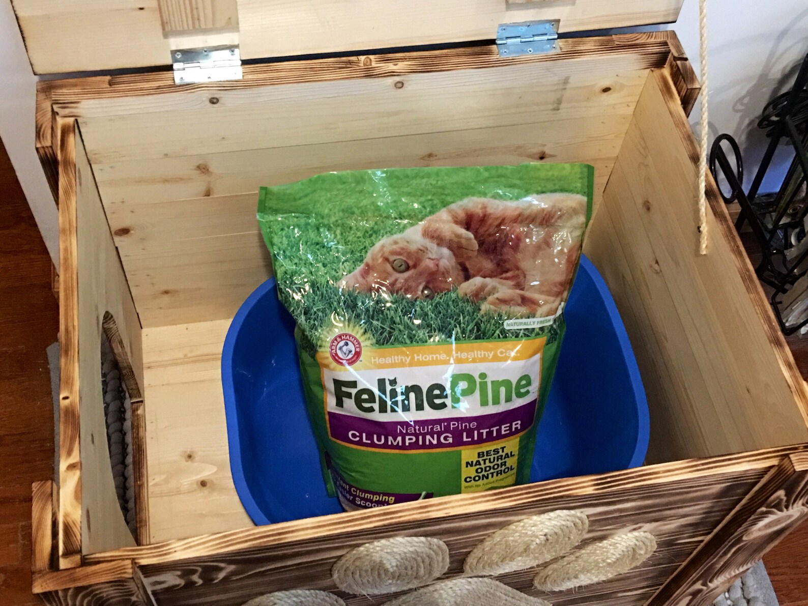 Cat Privacy Compartment W/ Paw Scratcher - Etsy