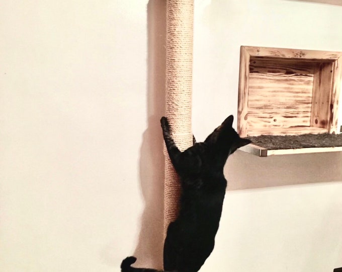 Cat Climber Cat Scratcher Pet Ramp Cat Tree Cat Wall Shelf Playground ...