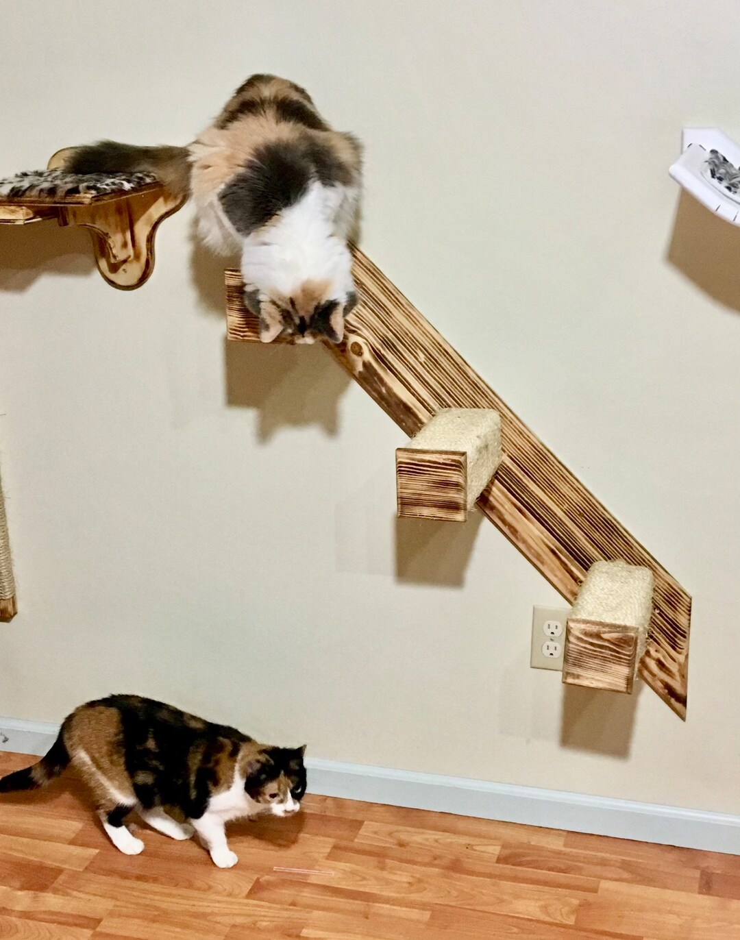 3-step Sisal Stair Climber Pet Steps Wall Steps Cat Tree Cat Furniture ...