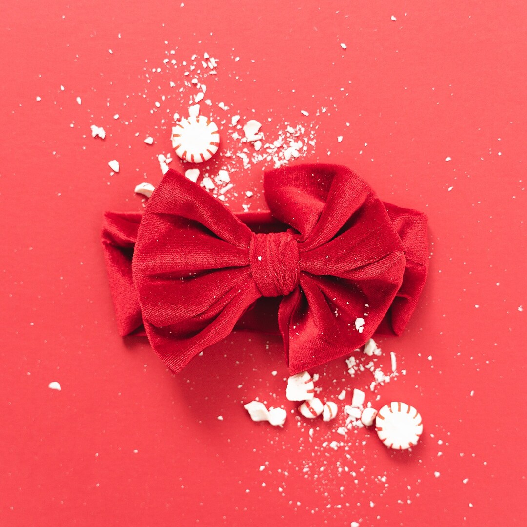 Big Velvet Loopy Headbands, Velvet Bow, Baby Velvet Headband, Velvet ...