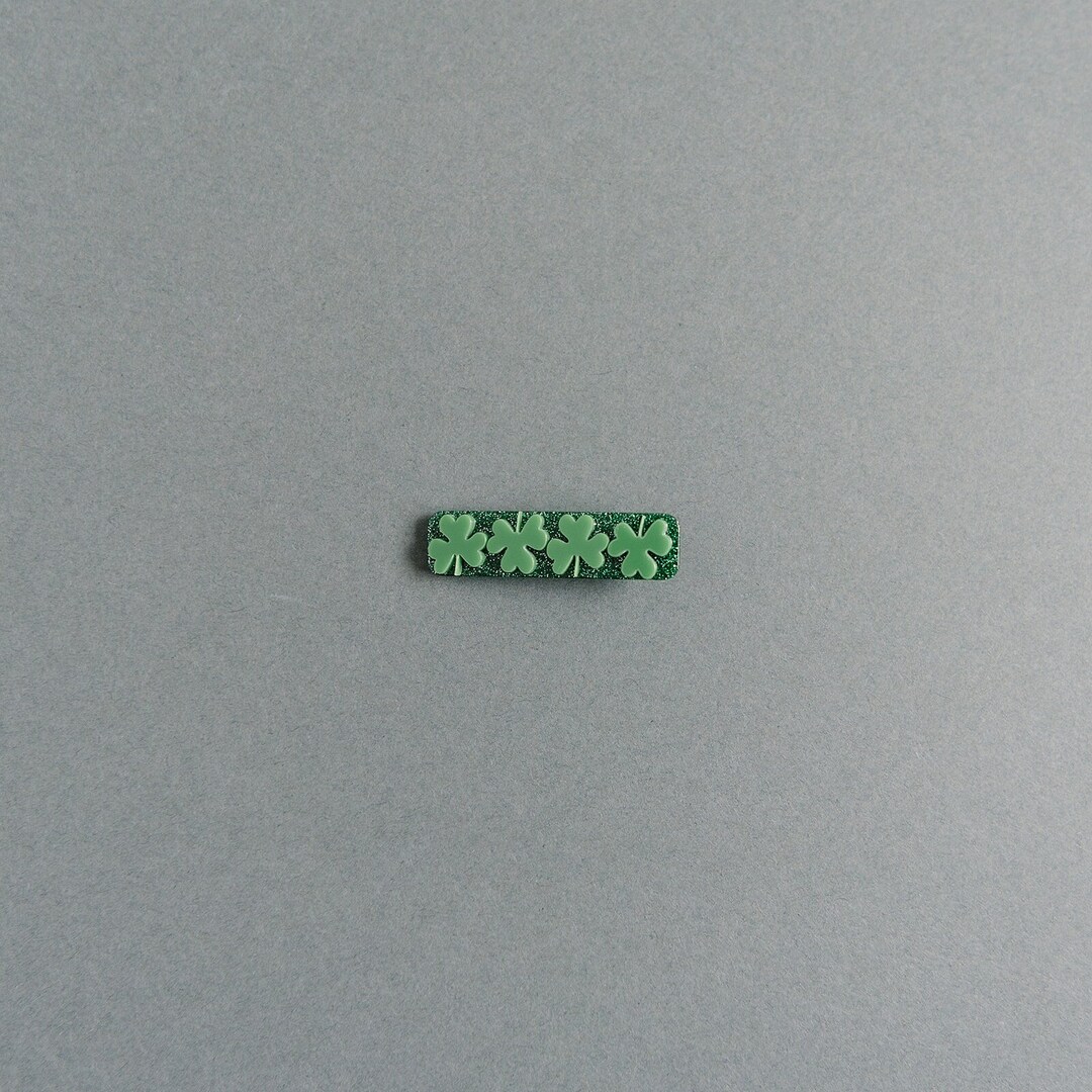 St Patricks Day Acrylic Hair Clip Acrylic Hair Clips Flower - Etsy