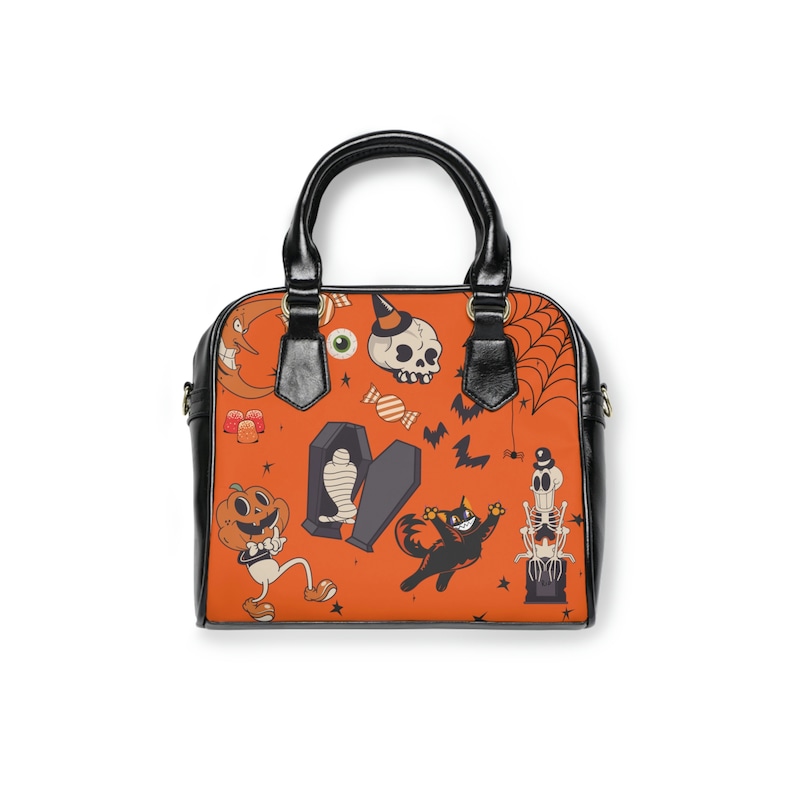 Halloween Purse, Gothic Purse, Retro Halloween Bag, Cross Body Purse ...