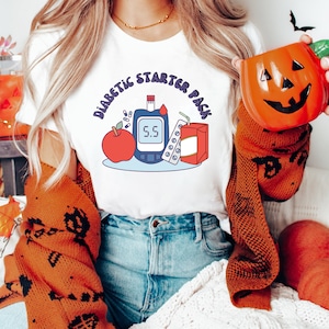 Diabetes Starter Pack. Funny Diabetes T-shirt, Diabetic Shirt, Diabetes ...