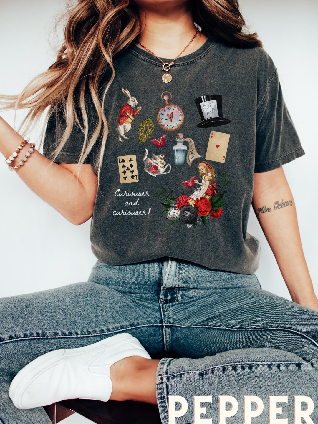 Alice in Wonderland Shirt, Mad Hatter Shirt, Women's Graphic Tee, We're ...