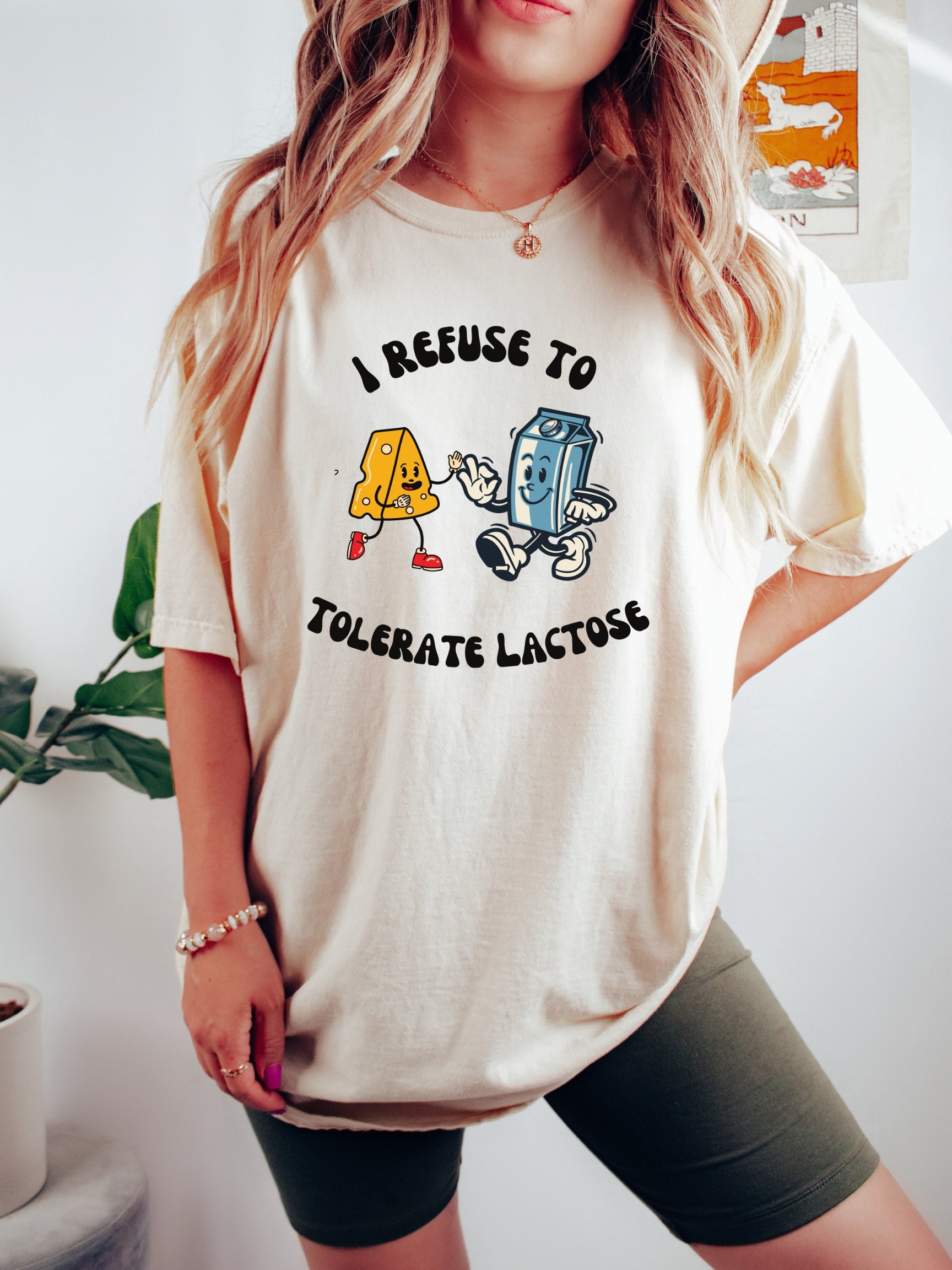 Funny Lactose Intolerant Shirt Funny T-shirt Celiac Gluten - Etsy