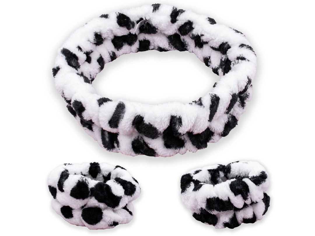 Spa Headband for Washing Face and Matching Wristbands, Teen Girls Fuzzy ...