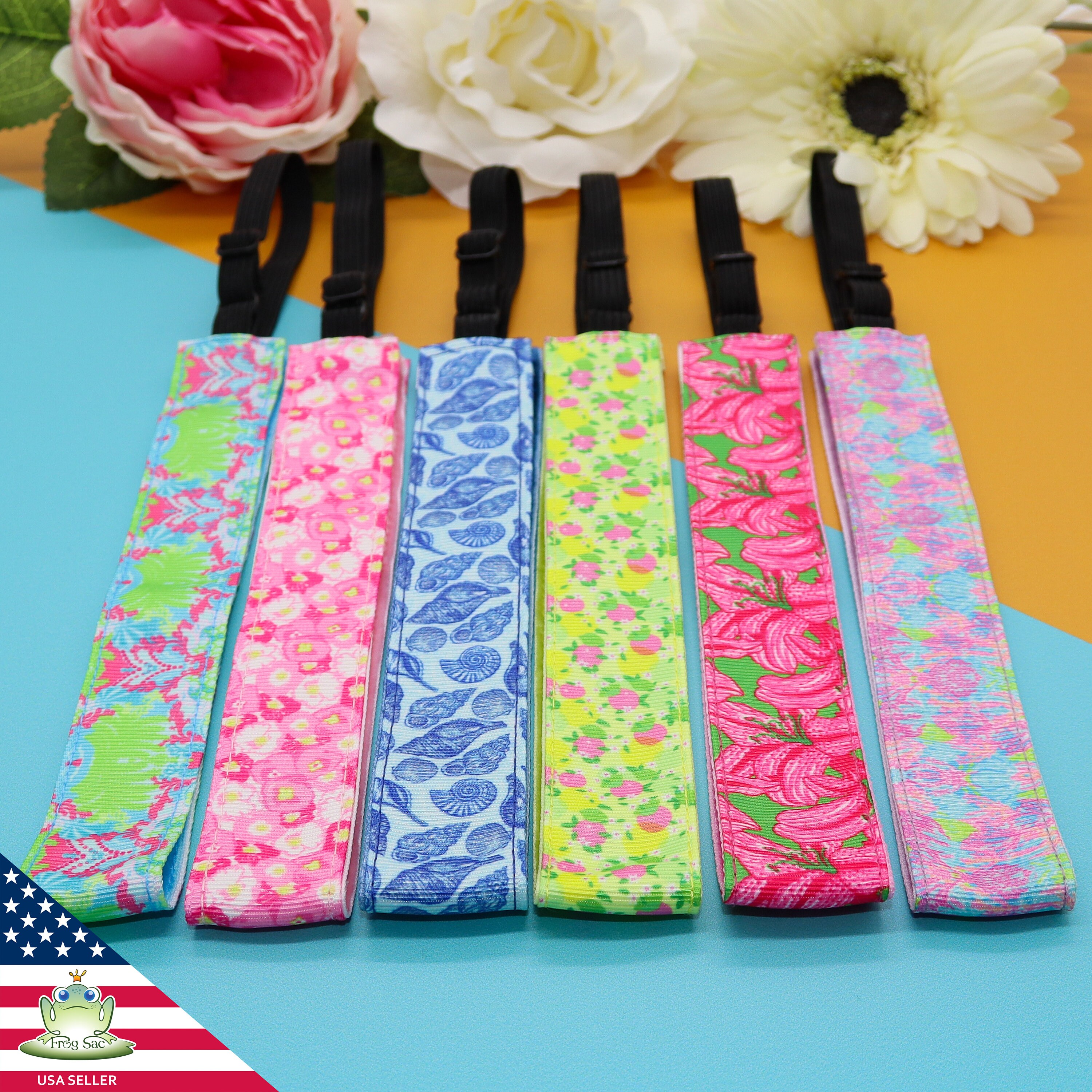 6 Bright Preppy Floral Headbands for Girls Non Slip Teen Hair - Etsy