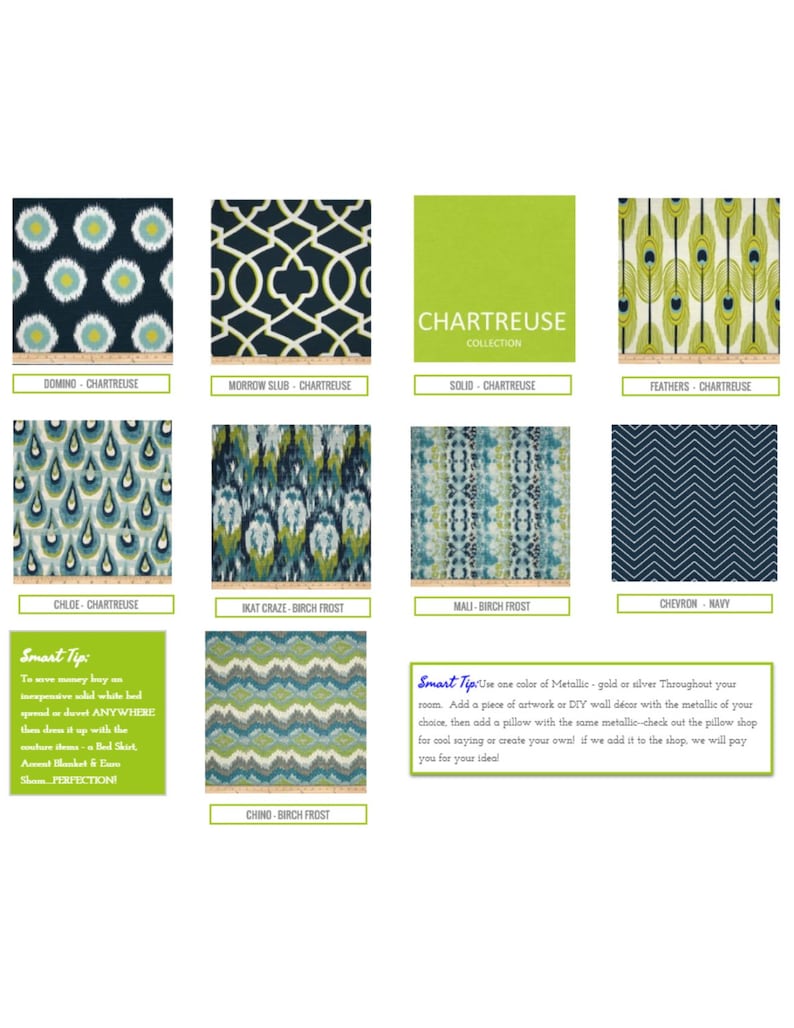 36" Long CHARTREUSE Print Dorm Room Bed Skirts-all Sizes - Etsy