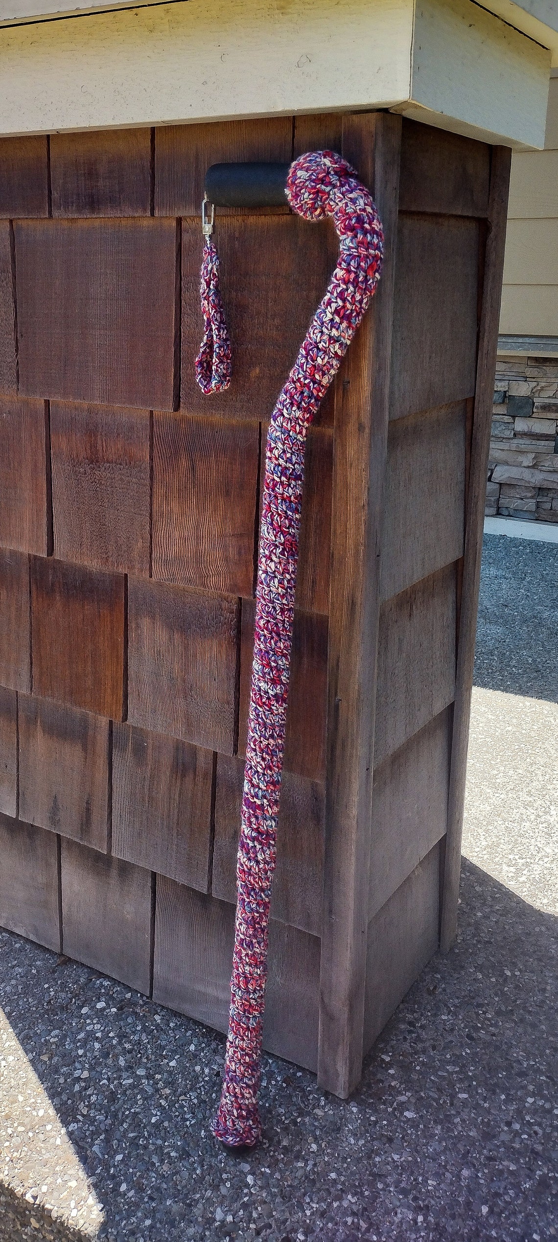 Handmade Crochet Walking Cane Cover: Acrylic Cane Sock - Etsy