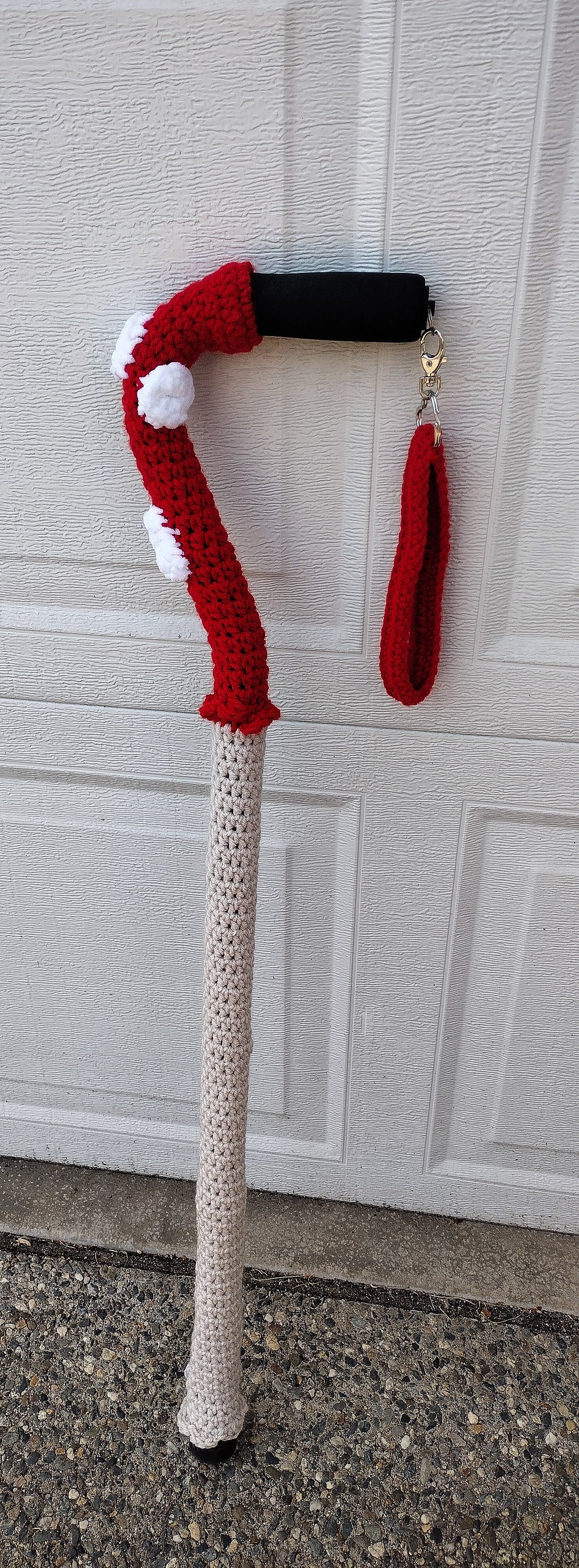 Mushroom Cane Sock, Crochet Cane Cover, Cane Accessory, Cane Sleeve ...