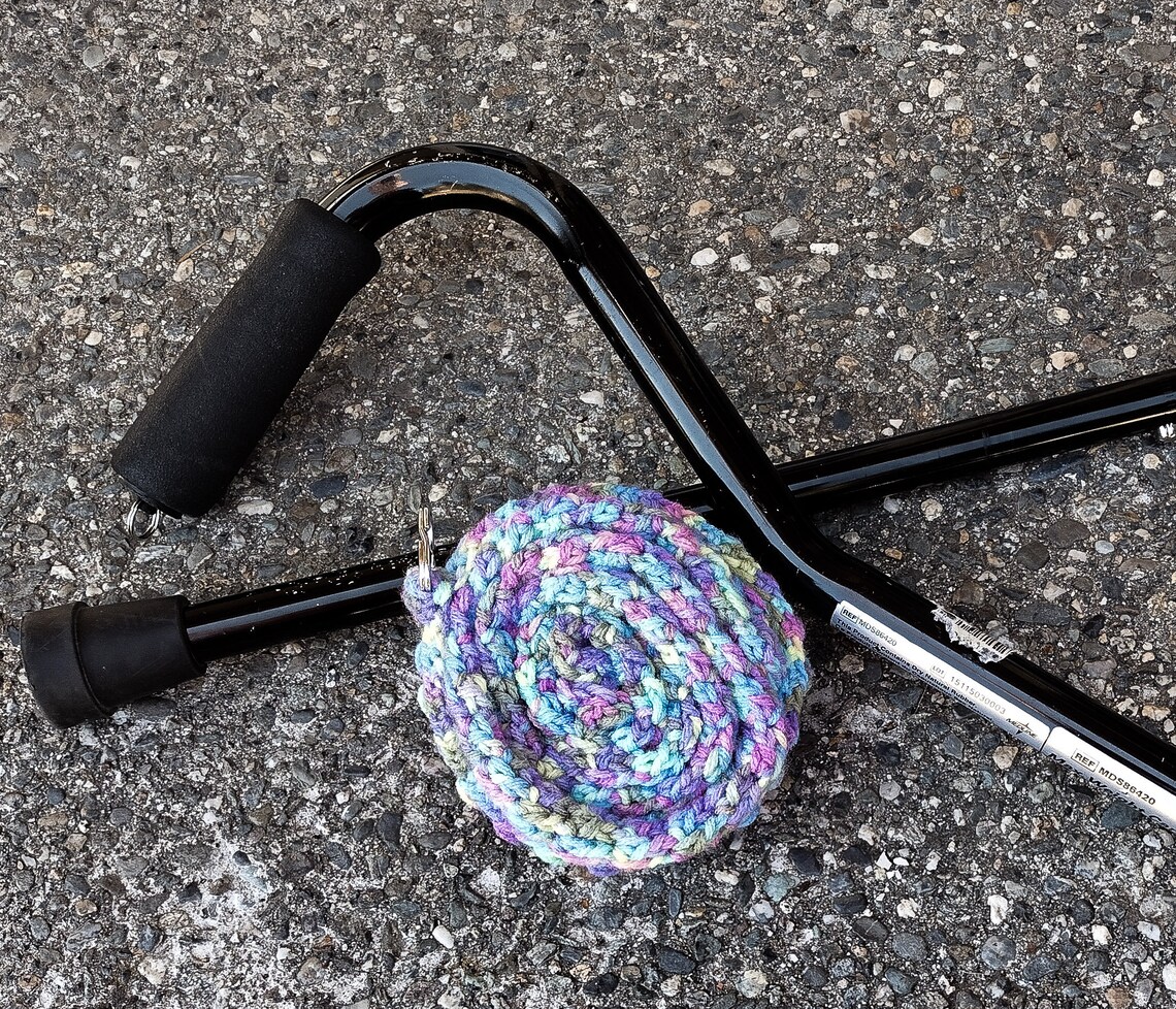 Handmade Crochet Walking Cane Cover: Acrylic Cane Sock - Etsy