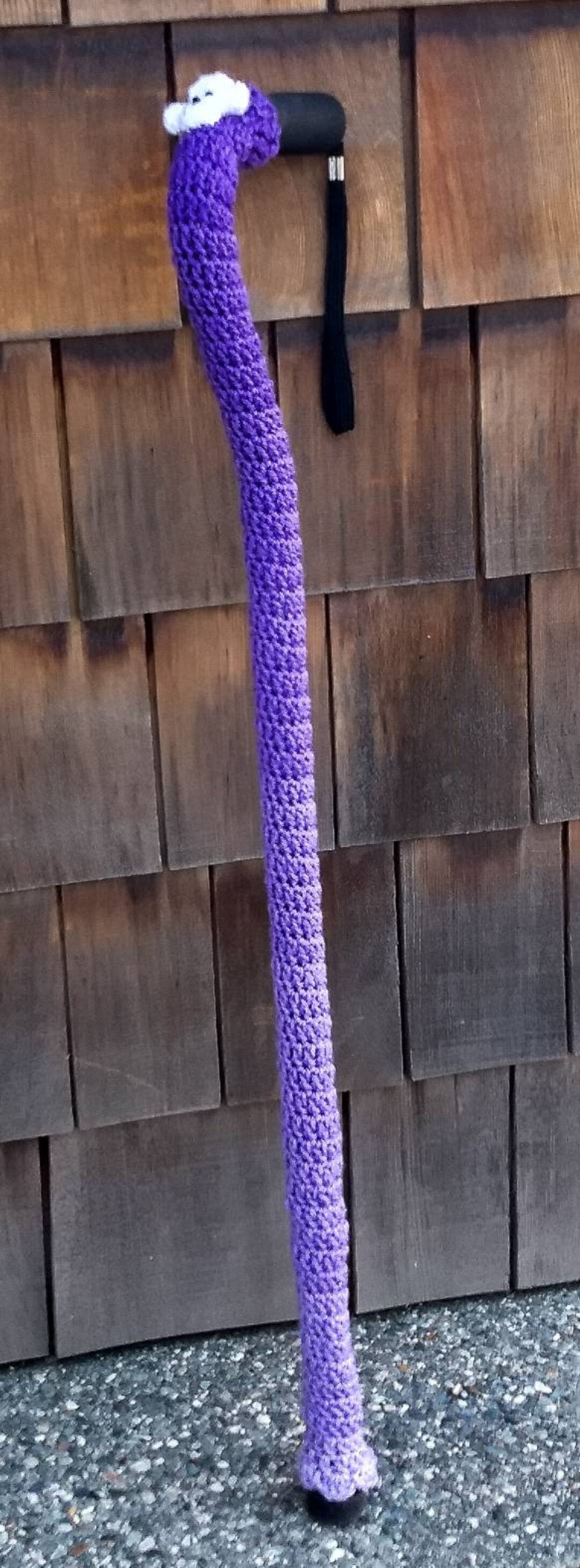 Poodle Cane Warmer, Crochet Cane Cover, Cane Cover, Cane Sleeve, Cane ...