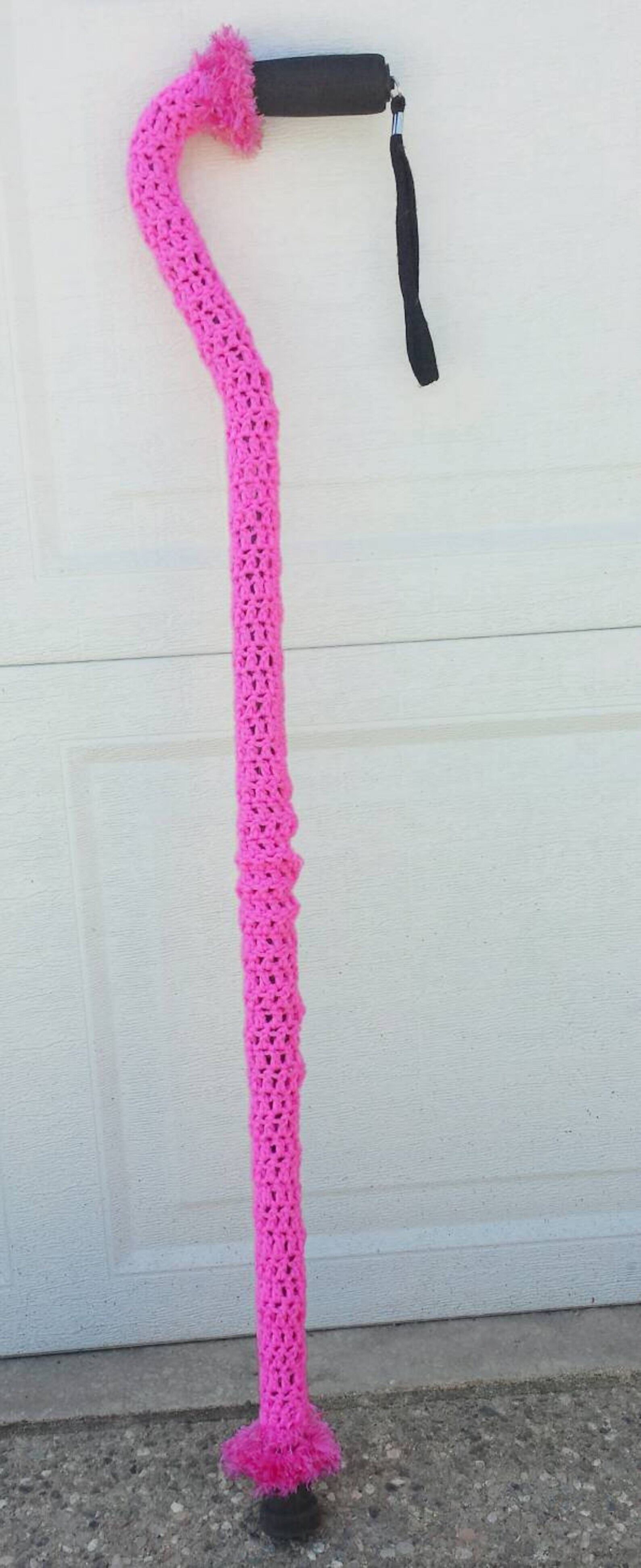 Flamingo Cane Cover Crochet Cane Cover Cane Bling Cane - Etsy