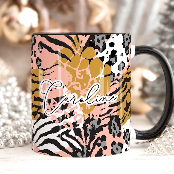Leopard Coffee Mug - Etsy
