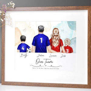 FOOTBALL "our Team" Personalised Dad Fathers Day Gift | Birthday Gift ...