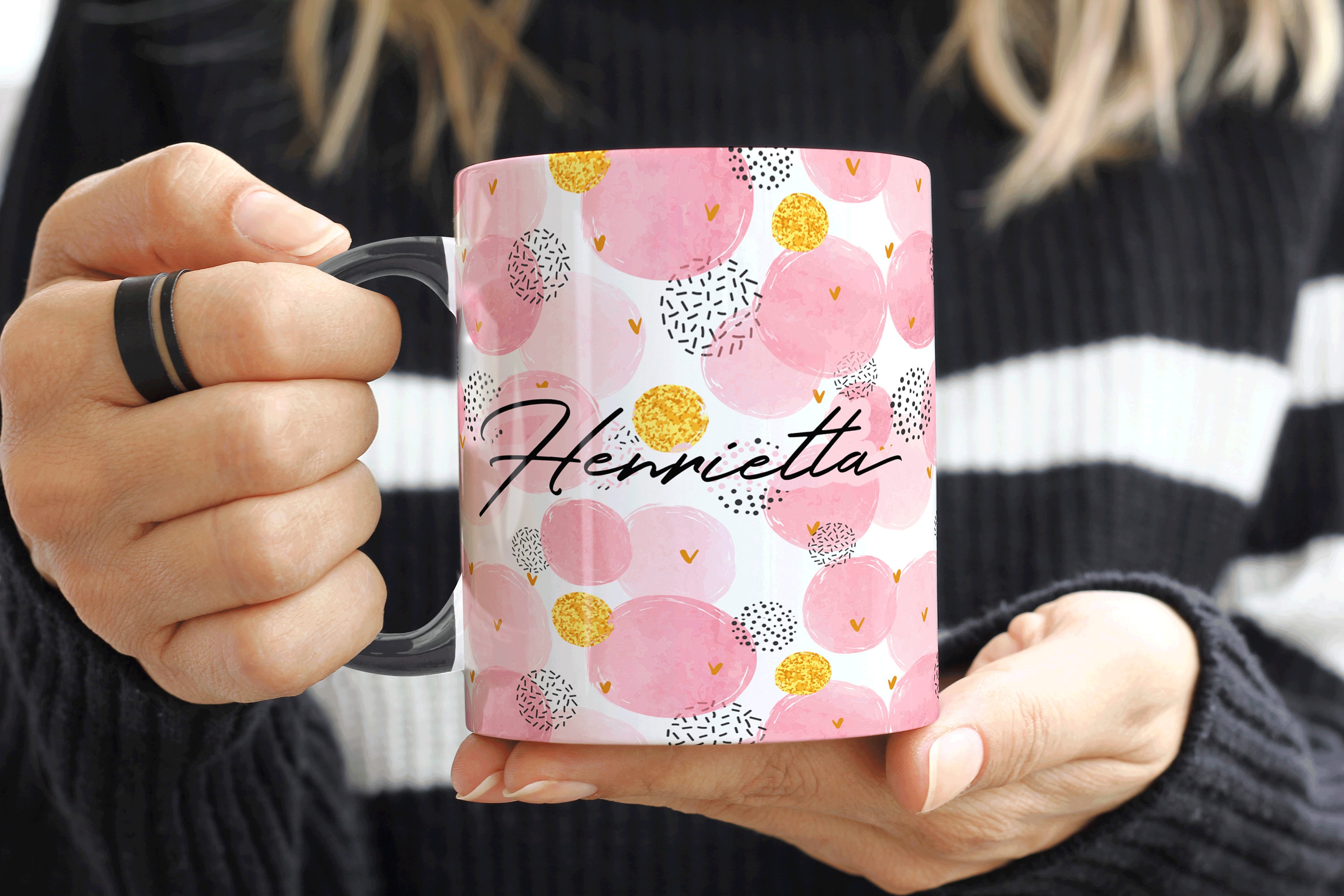 PINK Personalised Name Mug Personalised Mug Custom Name Cup - Etsy